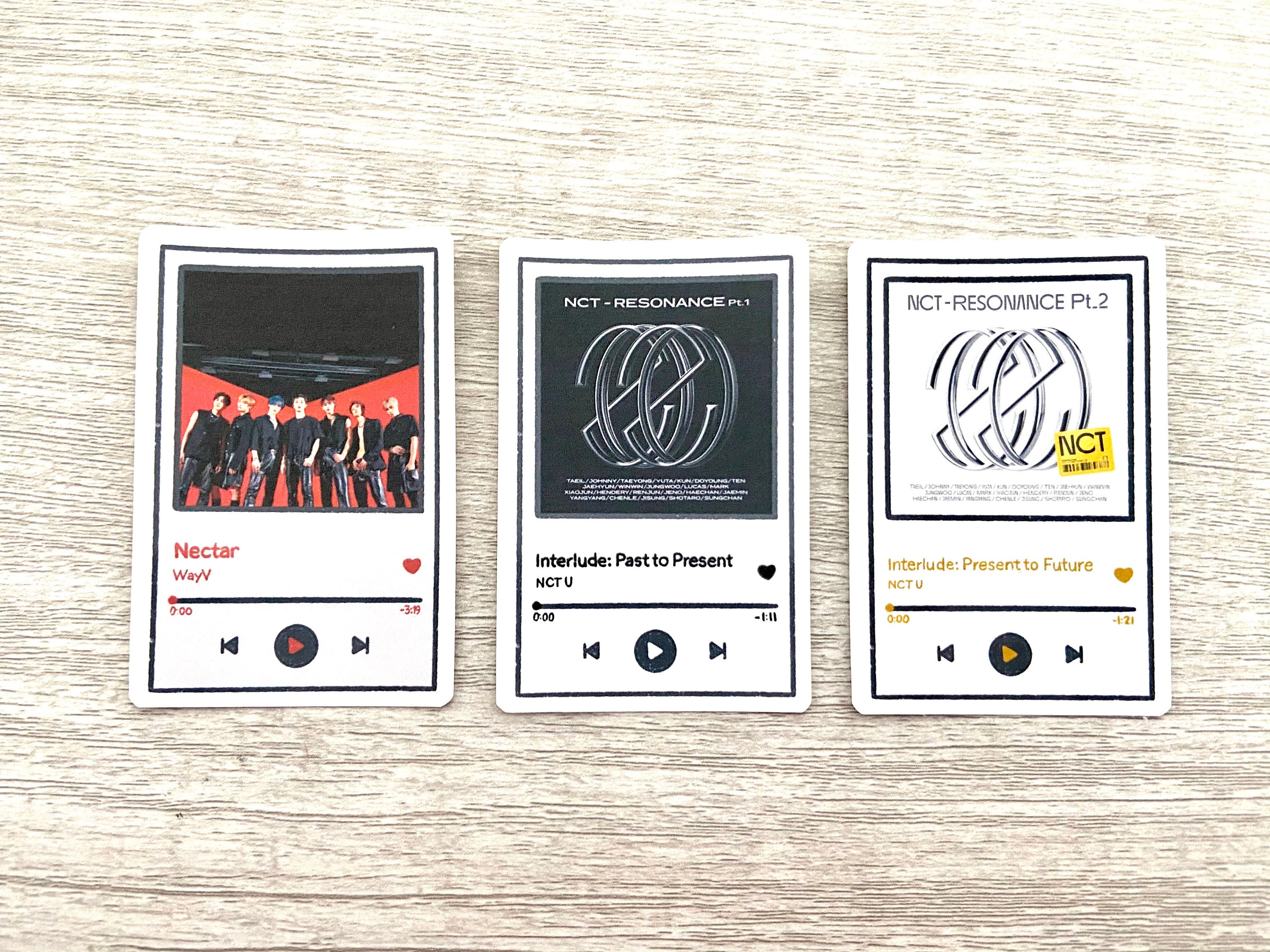 NCT 2020 Resonance Playlist Stickers Music Player Stickers - Etsy