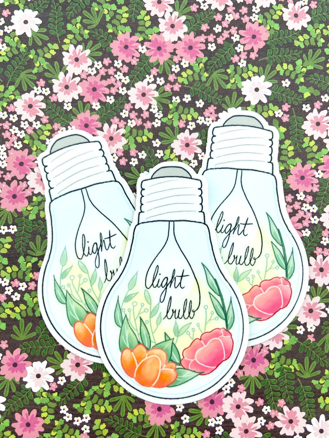Light Bulb Sticker Weatherproof Vinyl Decal - Etsy