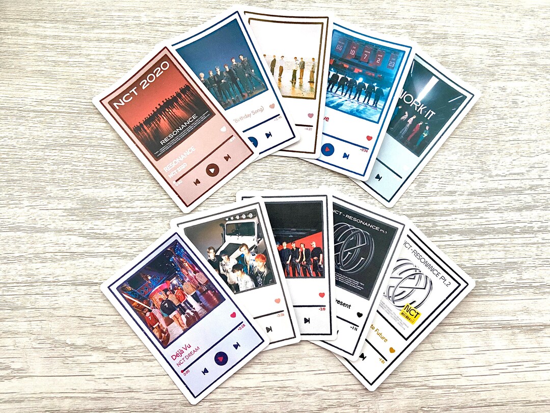 NCT 2020 Resonance Playlist Stickers | Music Player Stickers - Etsy