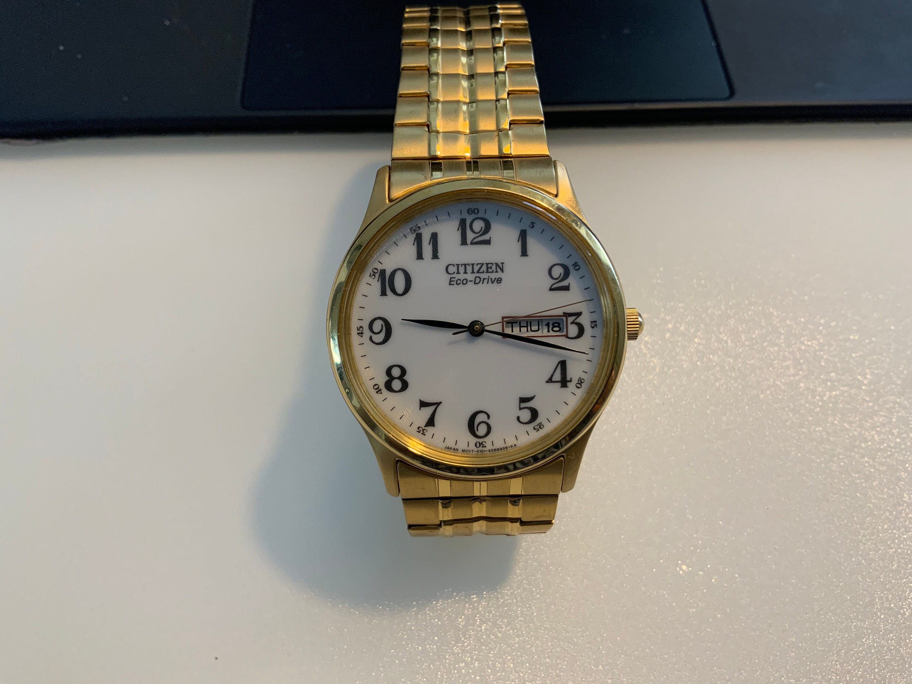 As New Authentic Citizen Eco-drive Men's Gold-plated Stainless Steel ...