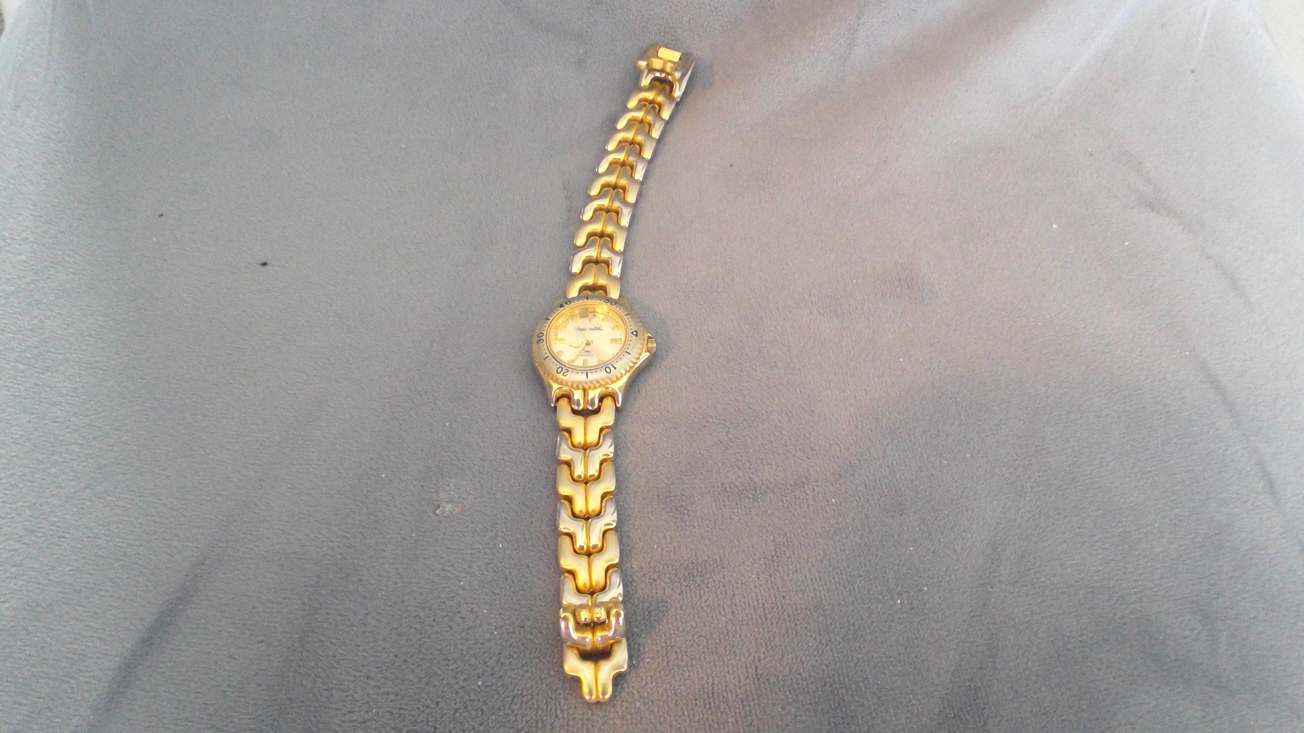 SERGIO VALENTE Japan MOVT Quartz Golden Ladies Watch With Stainless ...