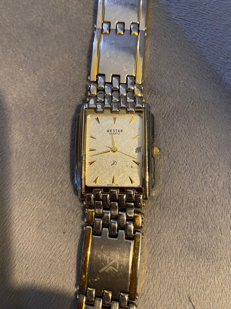 Vintage WESTAR SWISS EB Wrist Watch Stainless Steel Water Resistant Men ...