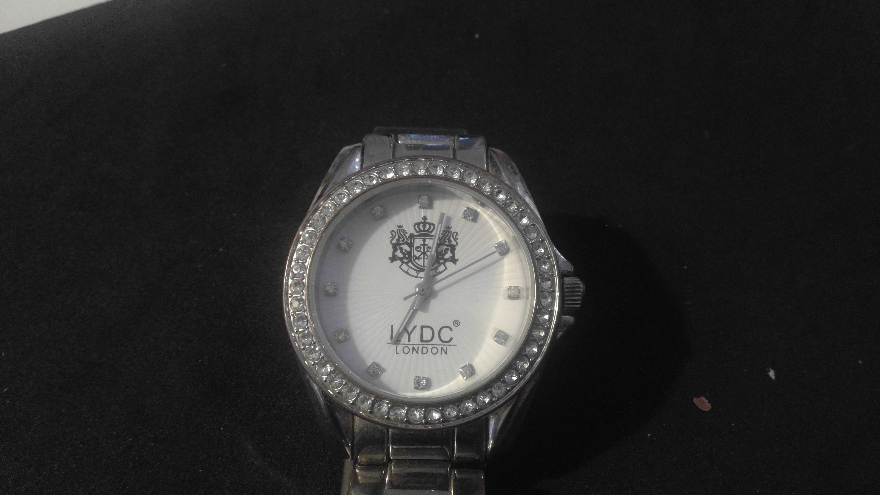 LYDC Silver Prestige Diamante Watch - Etsy LYDC Silver Prestige Diamante Watch - Etsy