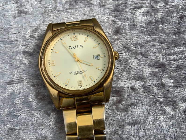 Men's Vintage Avia Date Quartz Watch - Etsy