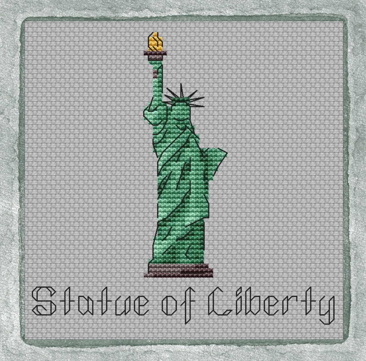 Statue of Liberty Cross Stitch Pattern, Independence Day - Etsy