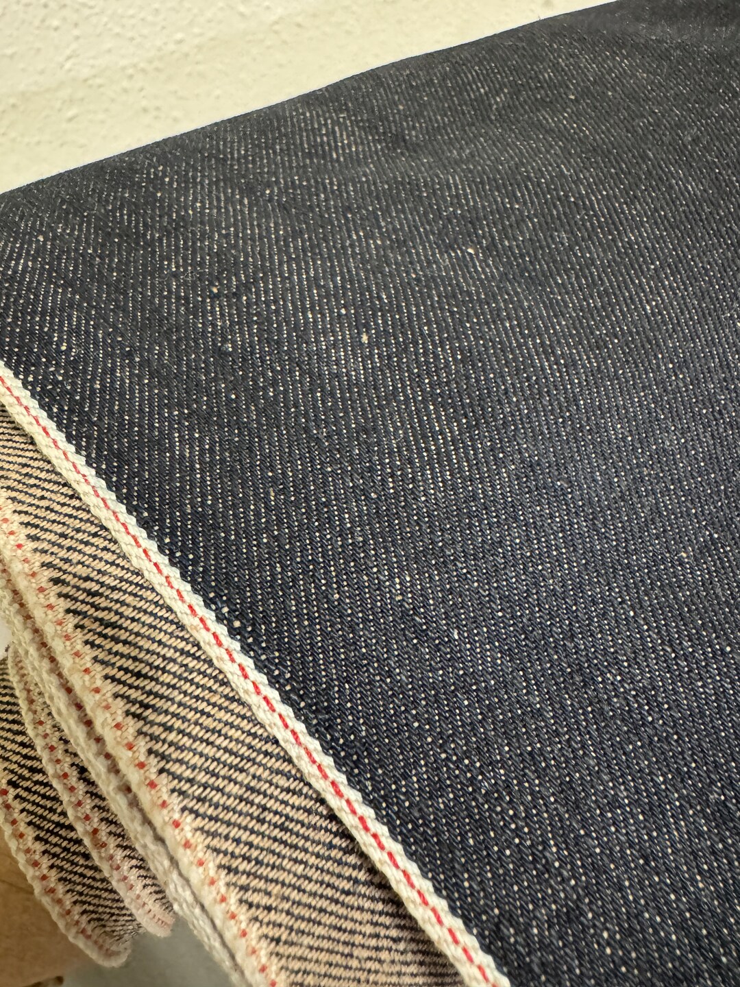 13.5oz - Organic Raw Weft Selvedge Denim Twill Fabric - 30"width ...