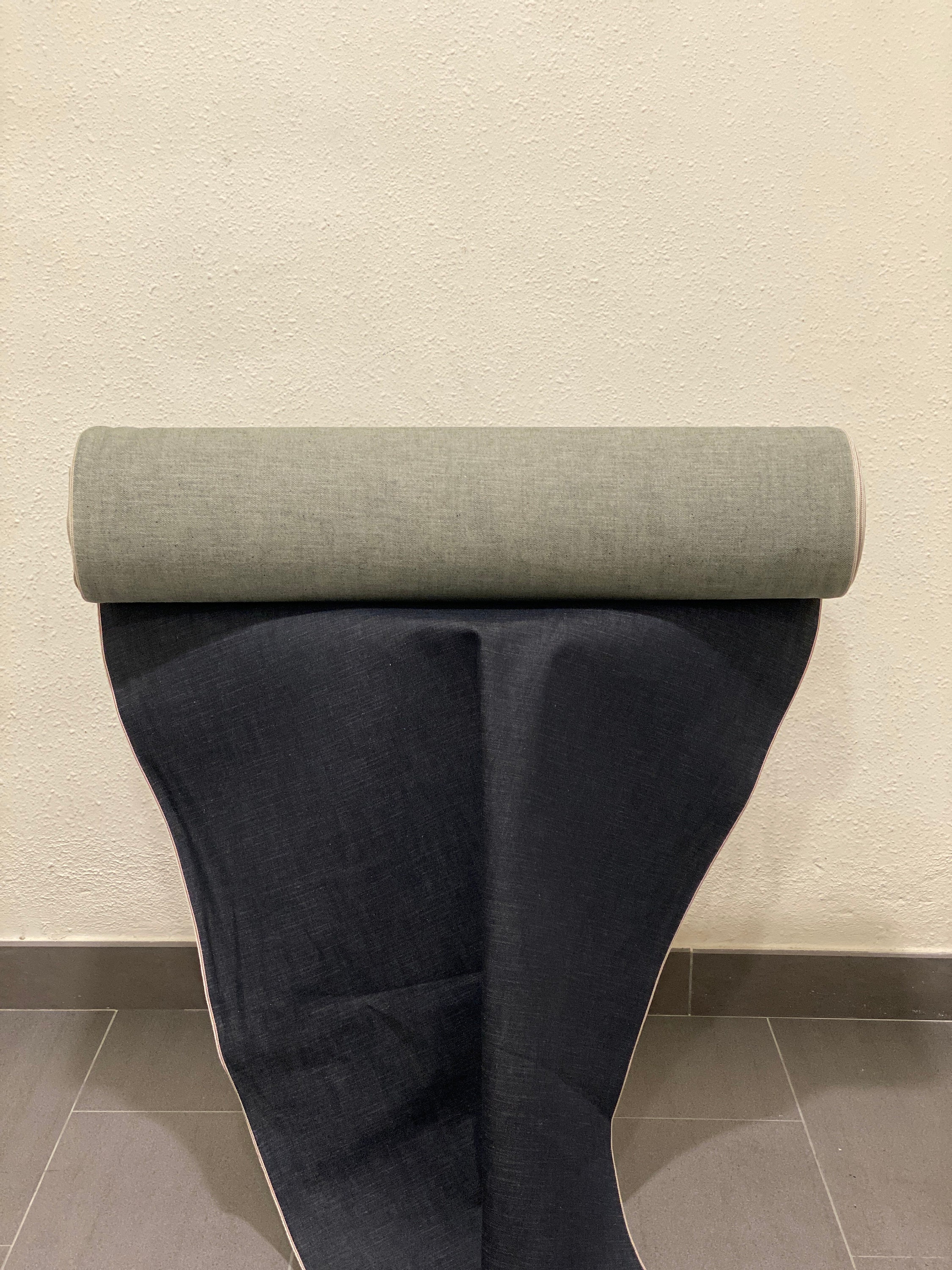 15oz - Green Cast Indigo Selvedge Denim Fabric - 30"width- (sanforized ...