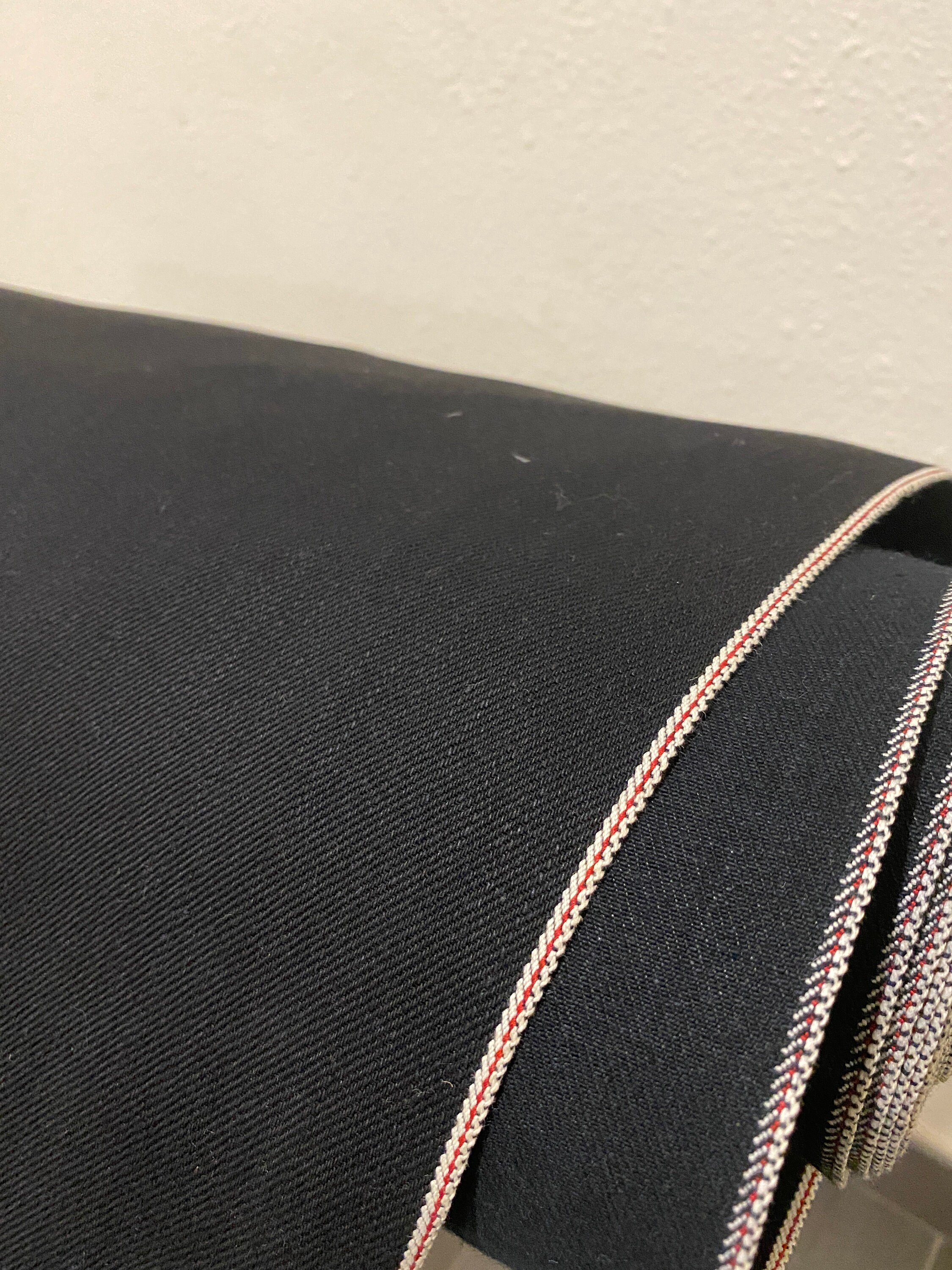 16oz Black X Black Selvedge Denim Fabric 30width sanforized MD8716 Ksdenim Etsy