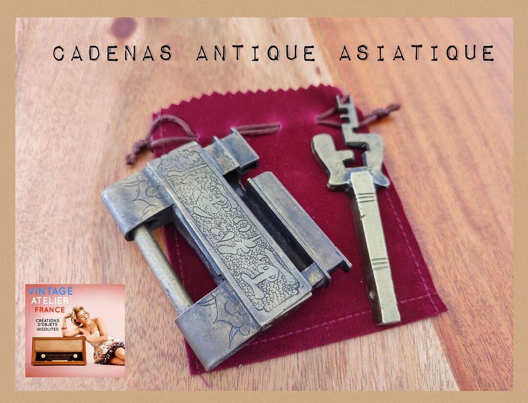 Antique Asian Bronze Padlock Rare Collector's Item - Etsy