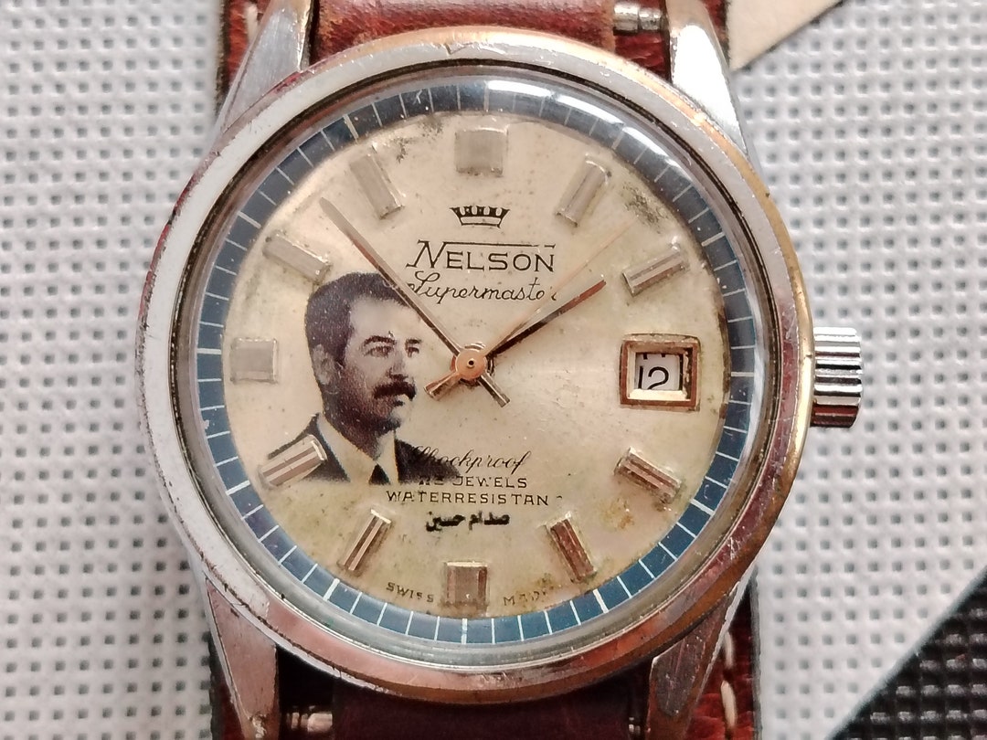 Old Swiss Mechanical Watch Nelson Supermaster of the Iraqi President ...