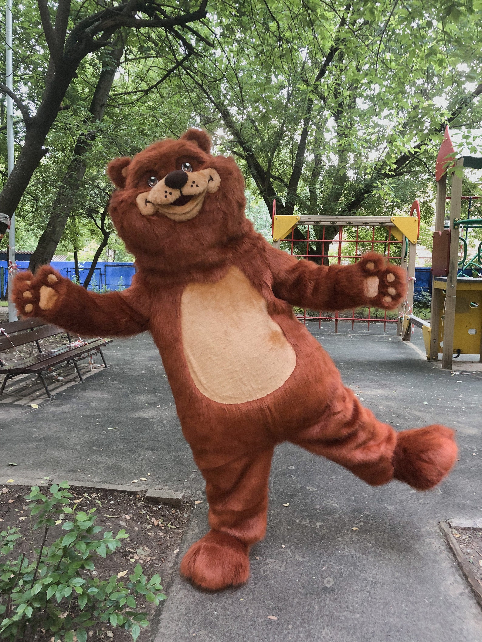 Cutest Bear Fursuit Mascot Kids Entertainment Children's | Etsy