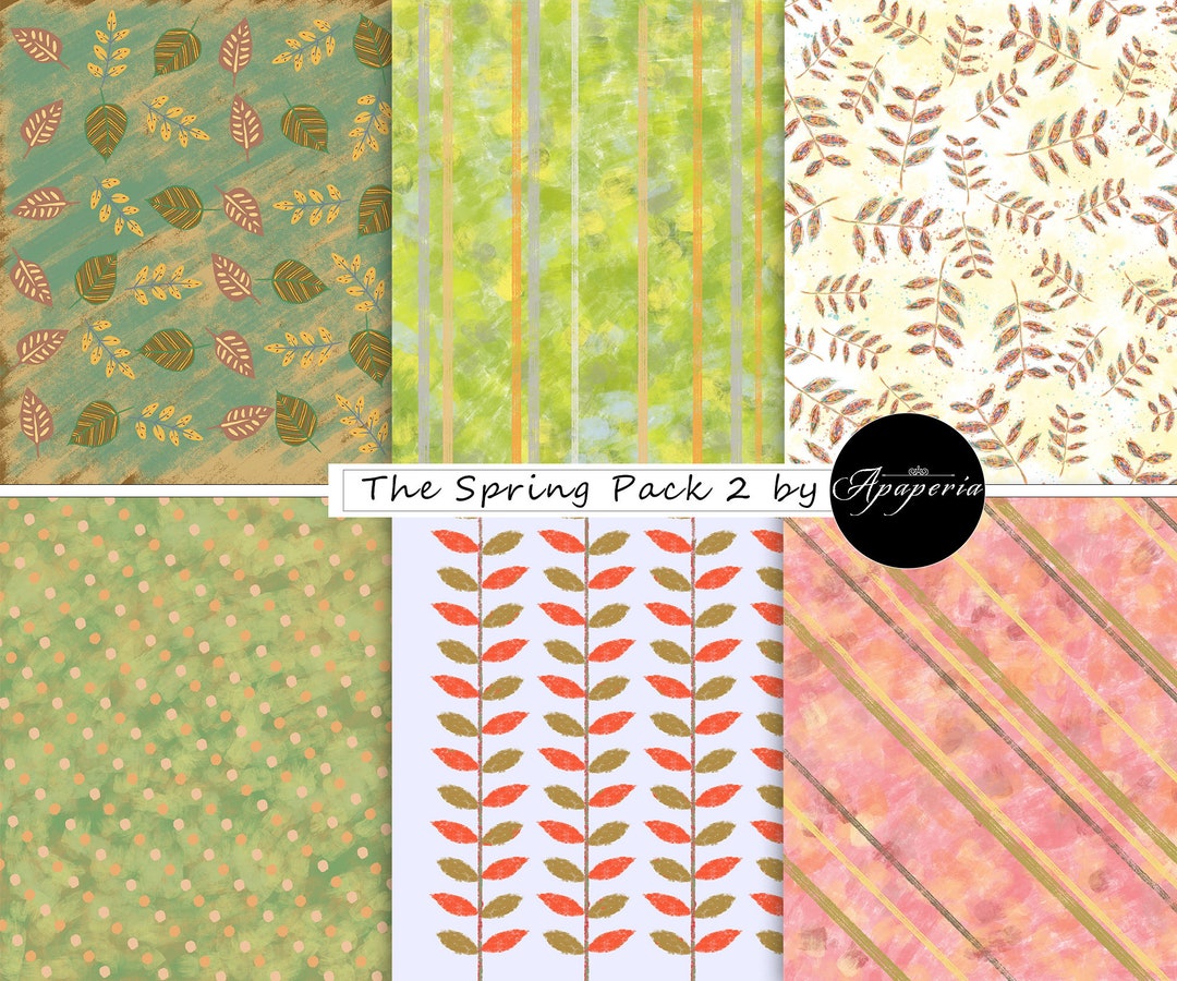 The Spring Pack 2 | Digital Paper Pack | Printable Paper for ...