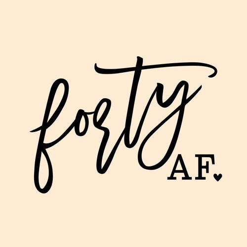 Forty AF Svg and Png 40th Birthday Svg Cuttable - Etsy Australia