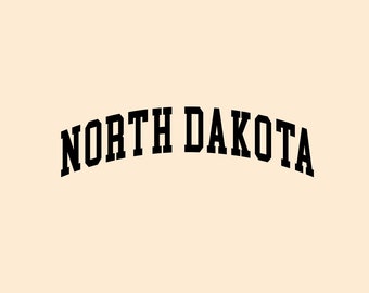 North Dakota Svg - Etsy