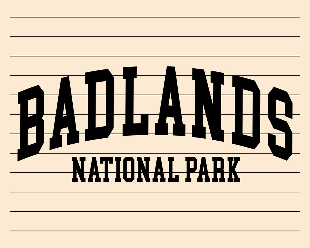 Badlands National Park Svg and Png Cut File Print File - Etsy