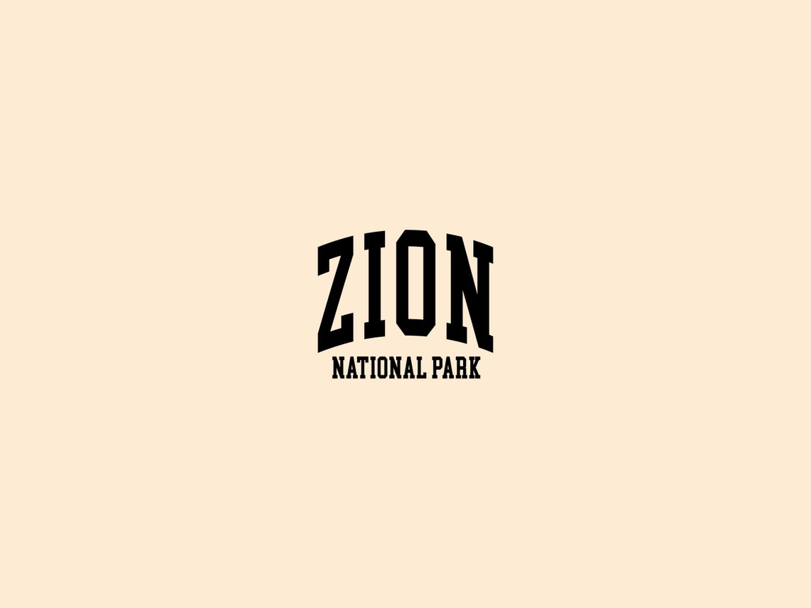 Zion National Park Svg and Png Cut File Print File - Etsy