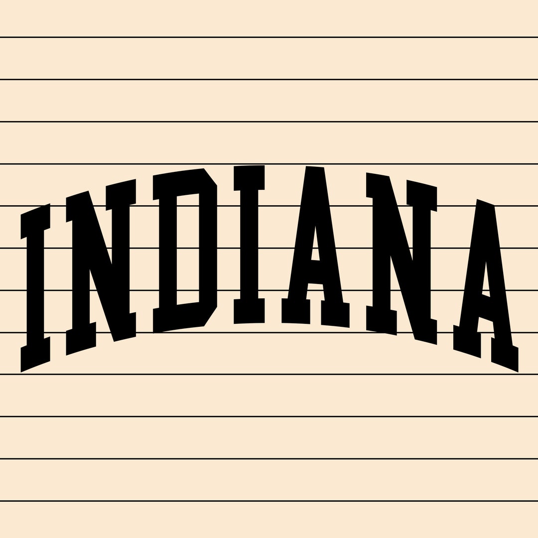 Indiana State Svg and Png Files, Cut File, Print File - Etsy