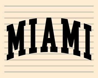 Miami SVG Miami PNG Miami Shirt Design Miami Miami - Etsy