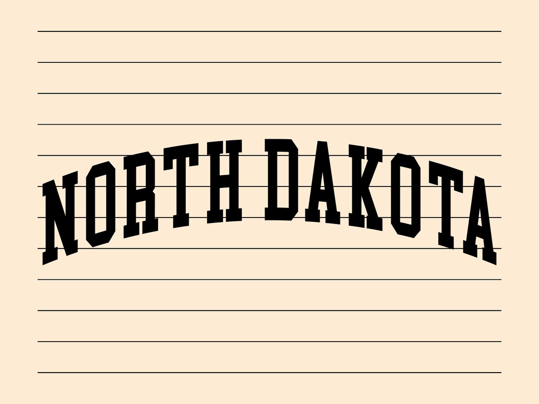 North Dakota, SVG and PNG - Etsy