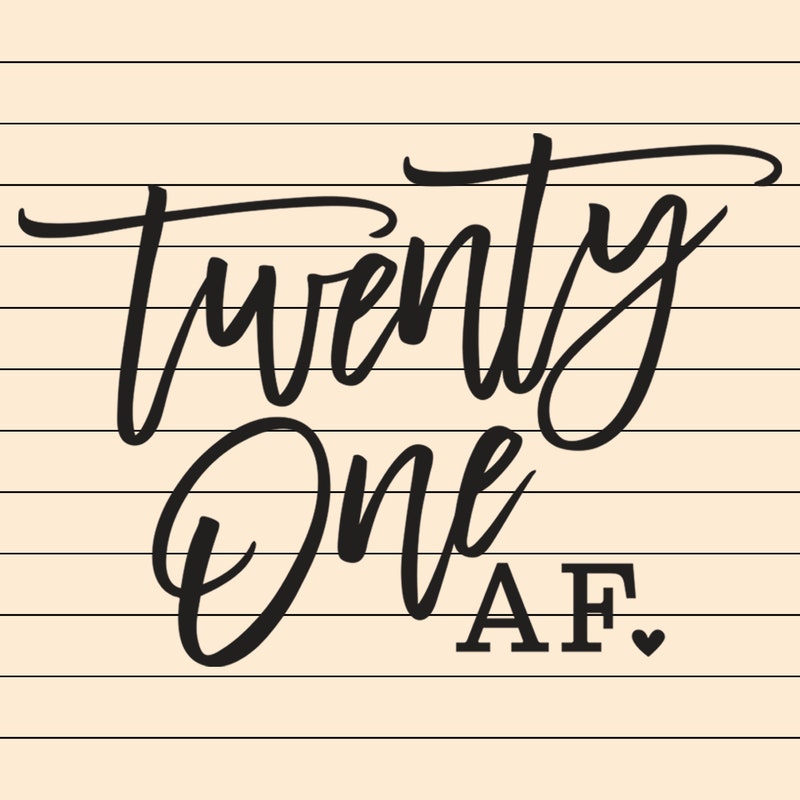 21st Birthday Svg - Etsy