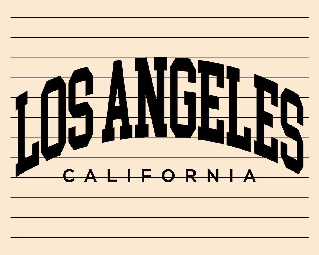 Los Angeles Svg, Png, Cut File, Print File, Cricut, Silhouette ...