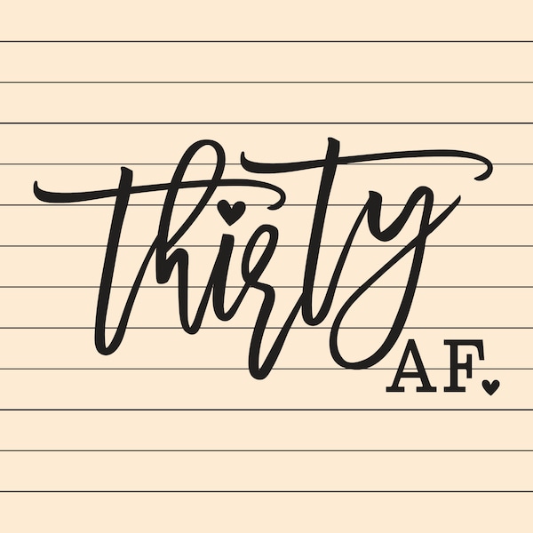 Thirty Af - Etsy