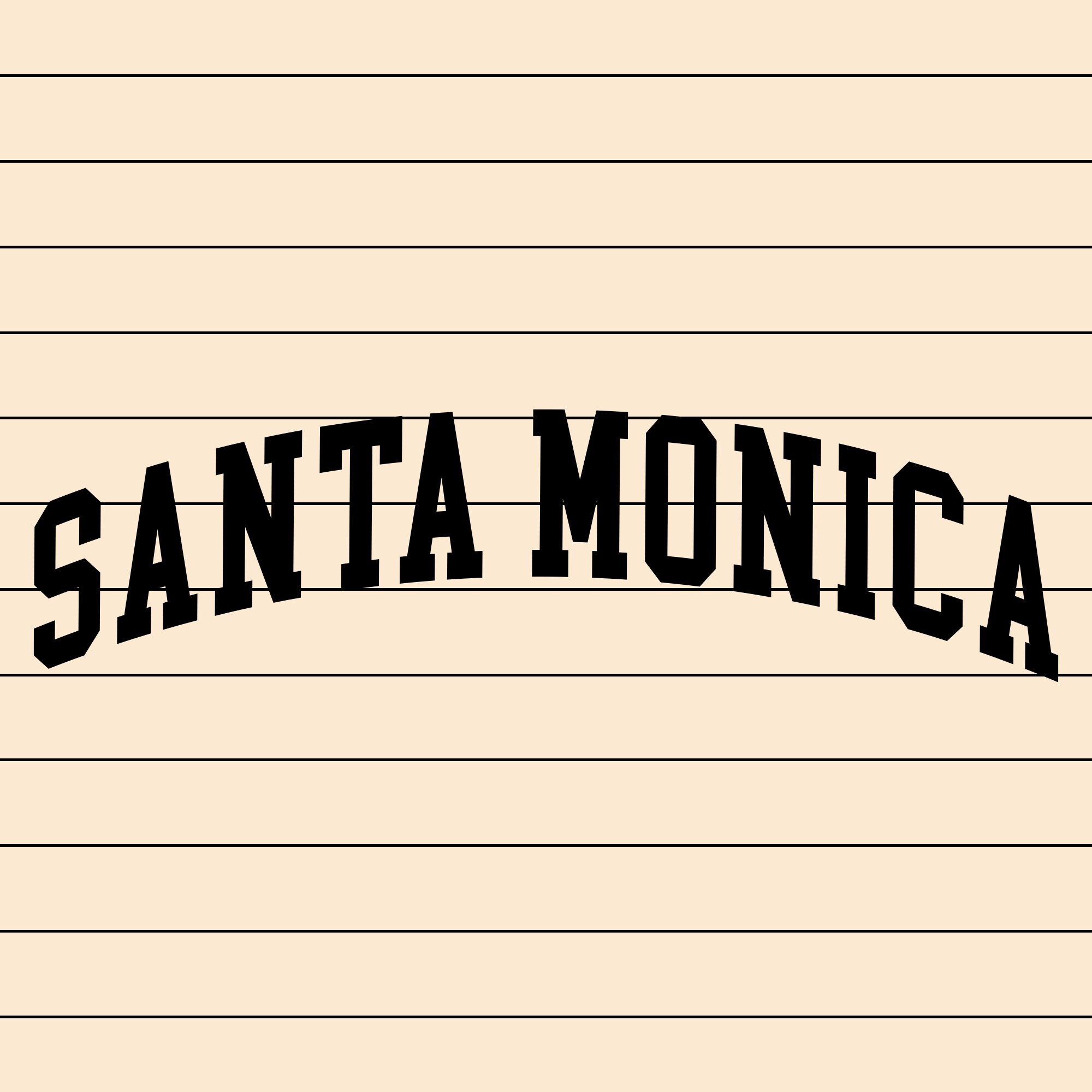 Santa Mónica Svg y Png Archivo de corte Archivo de - Etsy México