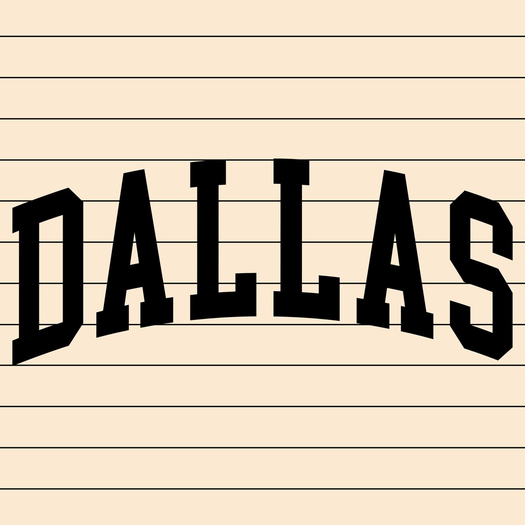 Dallas Svg and Png - Etsy
