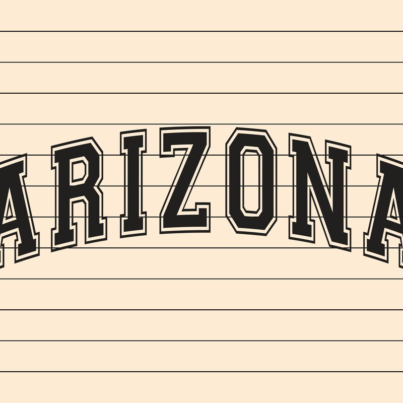 Arizona State Flag Svg - Etsy