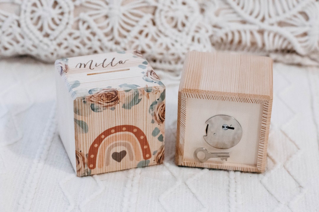 Money Box Rainbow, Money Box Cube - Etsy