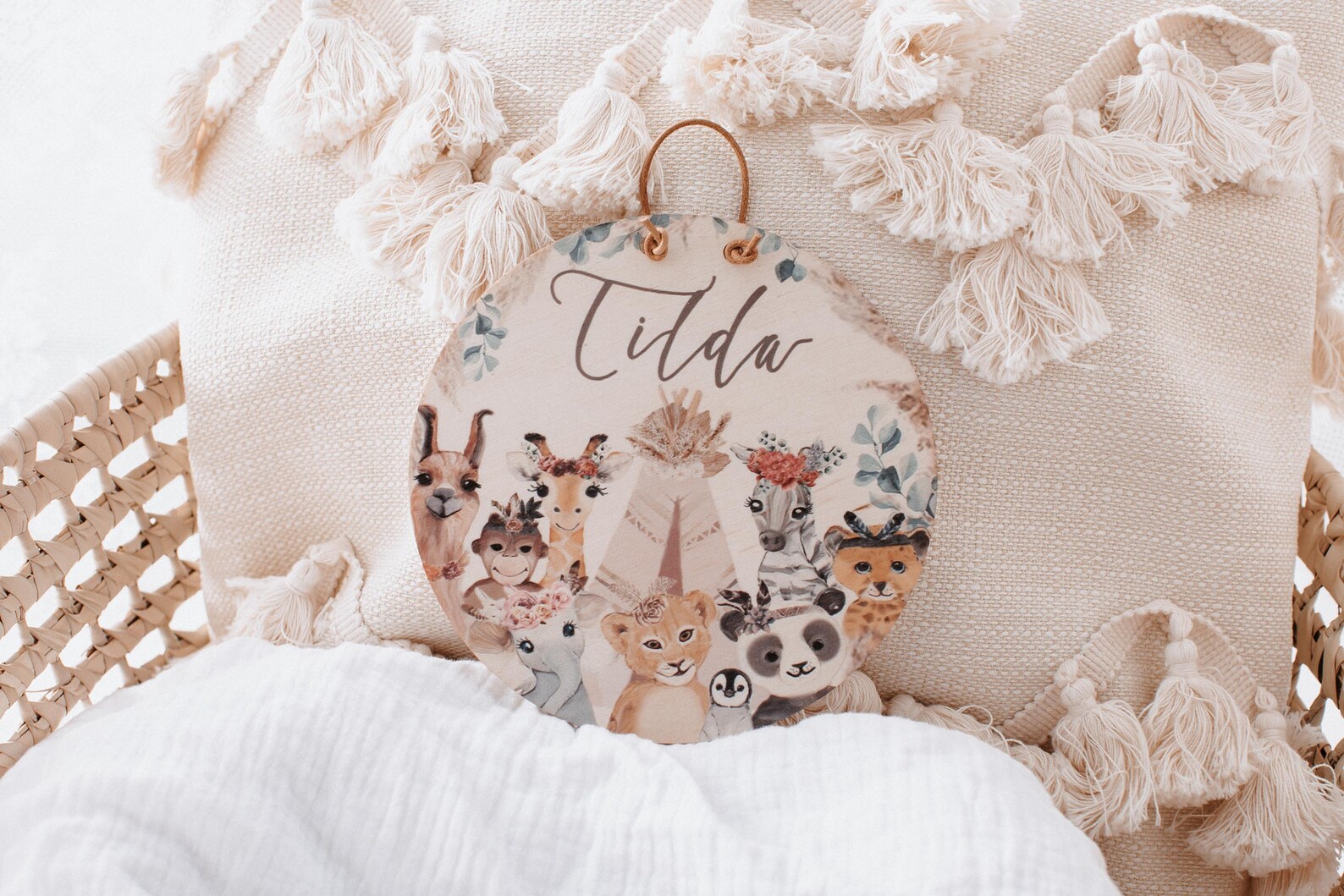 Baby Gift Name Tag Wood Wooden Sign Personalizedname Tag - Etsy