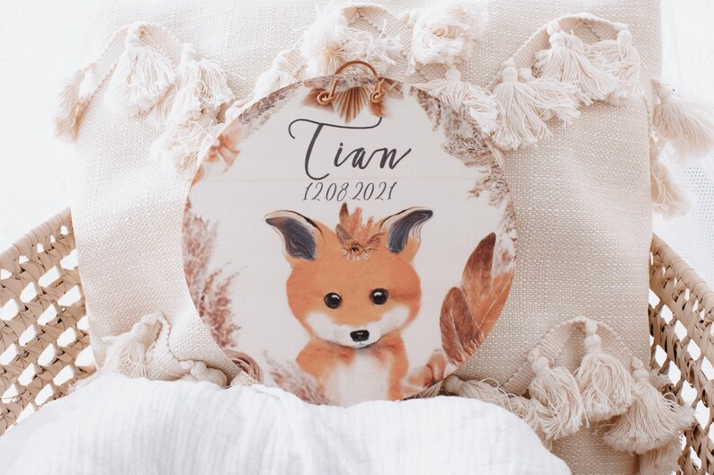 Baby Gift Name Tag Wood Wooden Sign Personalizedname Tag - Etsy