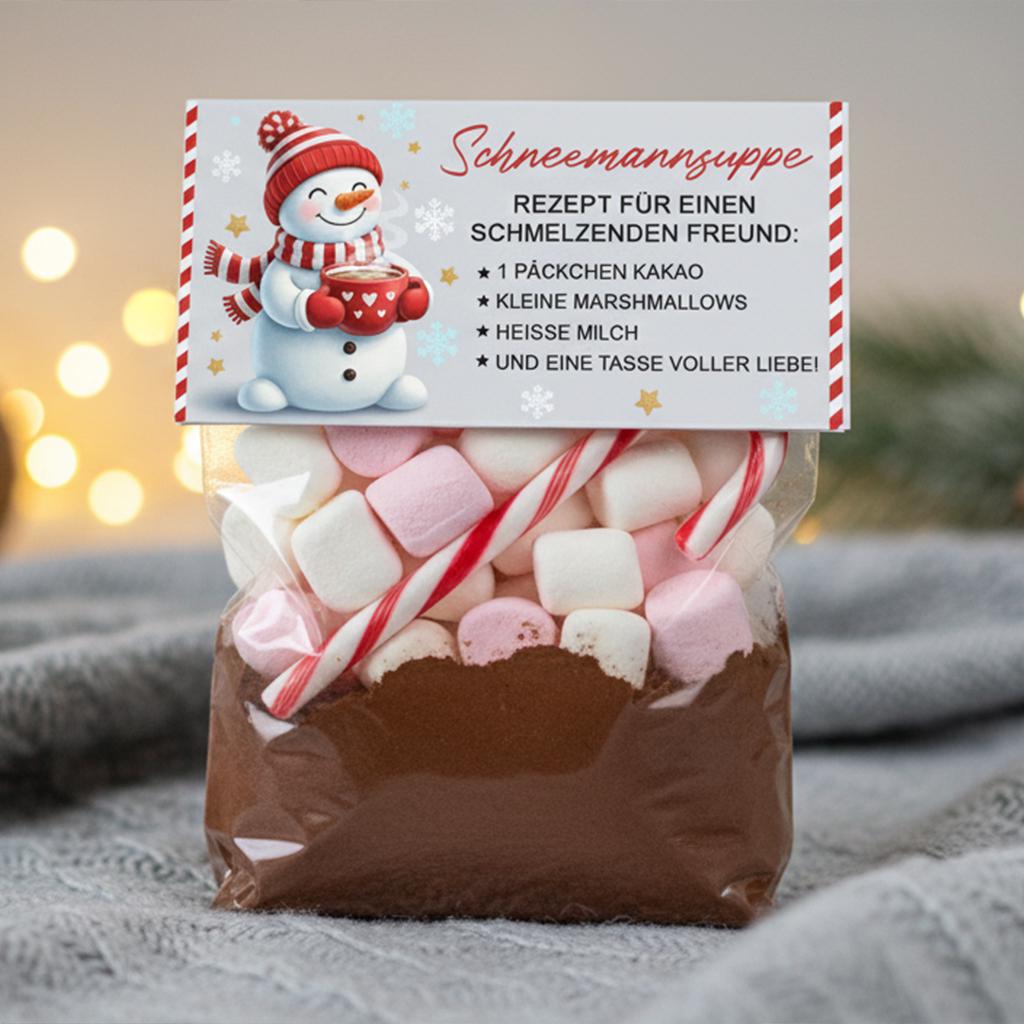 Snowman Soup Christmas PDF Template Secret Santa Gift St. Nicholas Gift ...