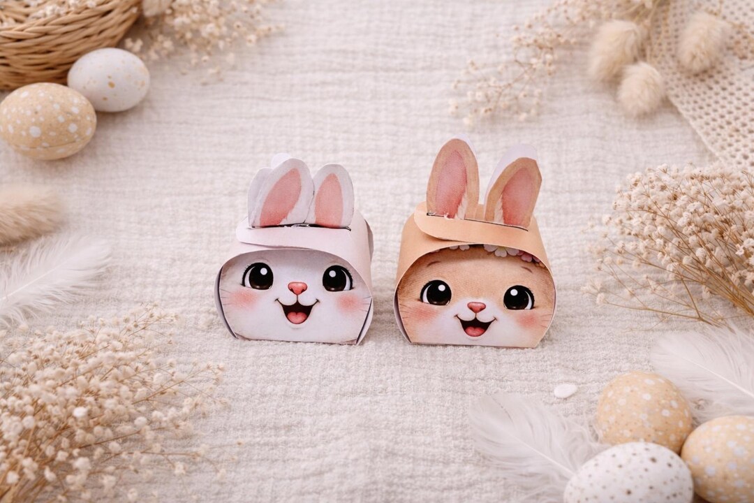 Easter Bunny Box Template, Easter Bunny Gift Box Printable Template ...