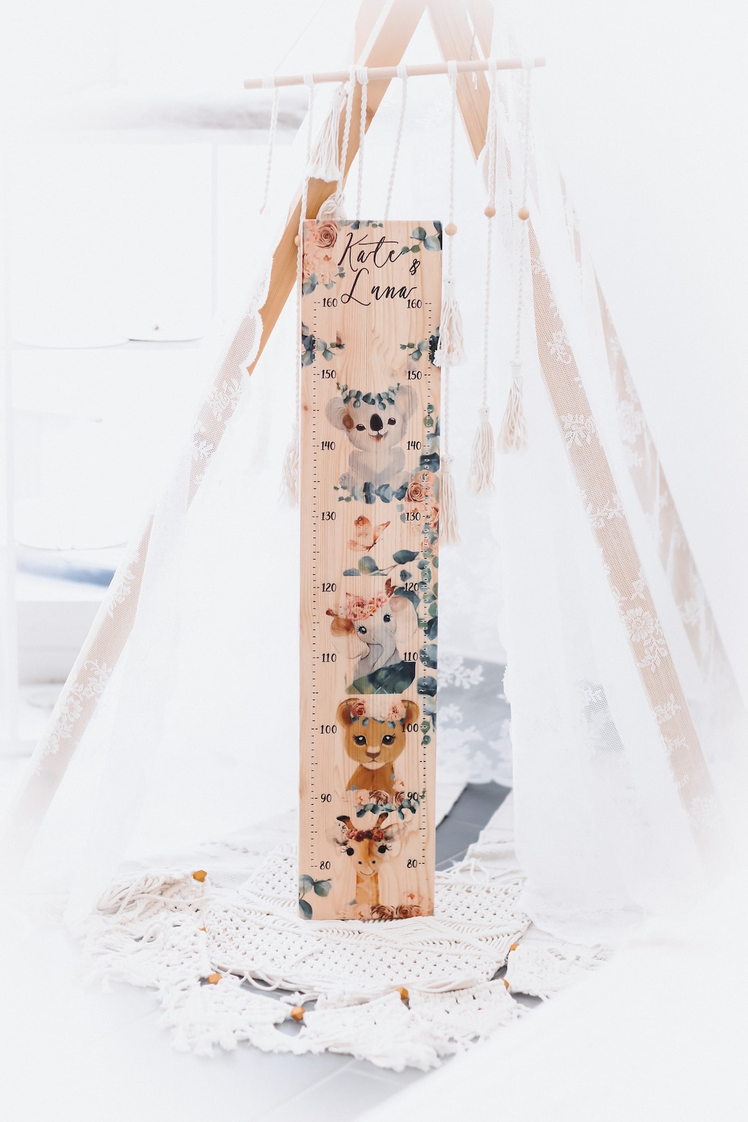 Sibling Height Chart, Height Chart Siblings, Height Chart, Children's ...