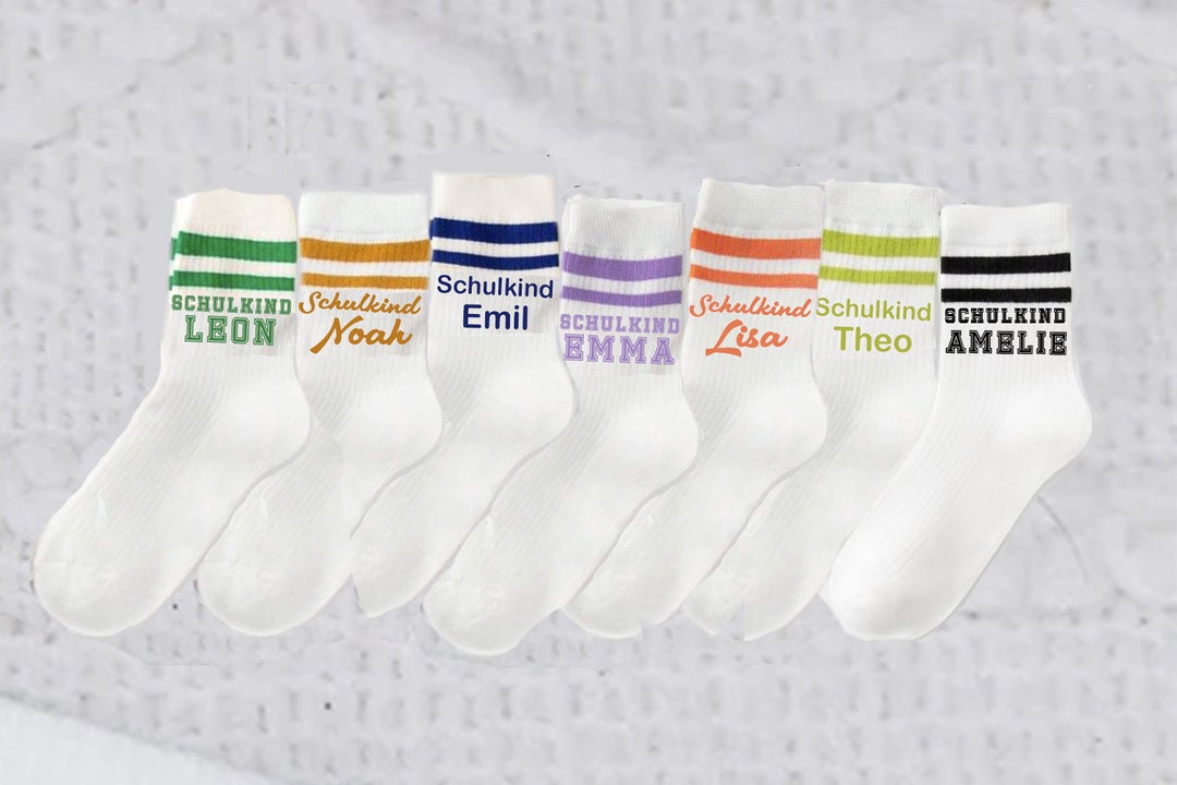 Schoolchild Socks, School Enrollment, Gift for School Enrollment ...