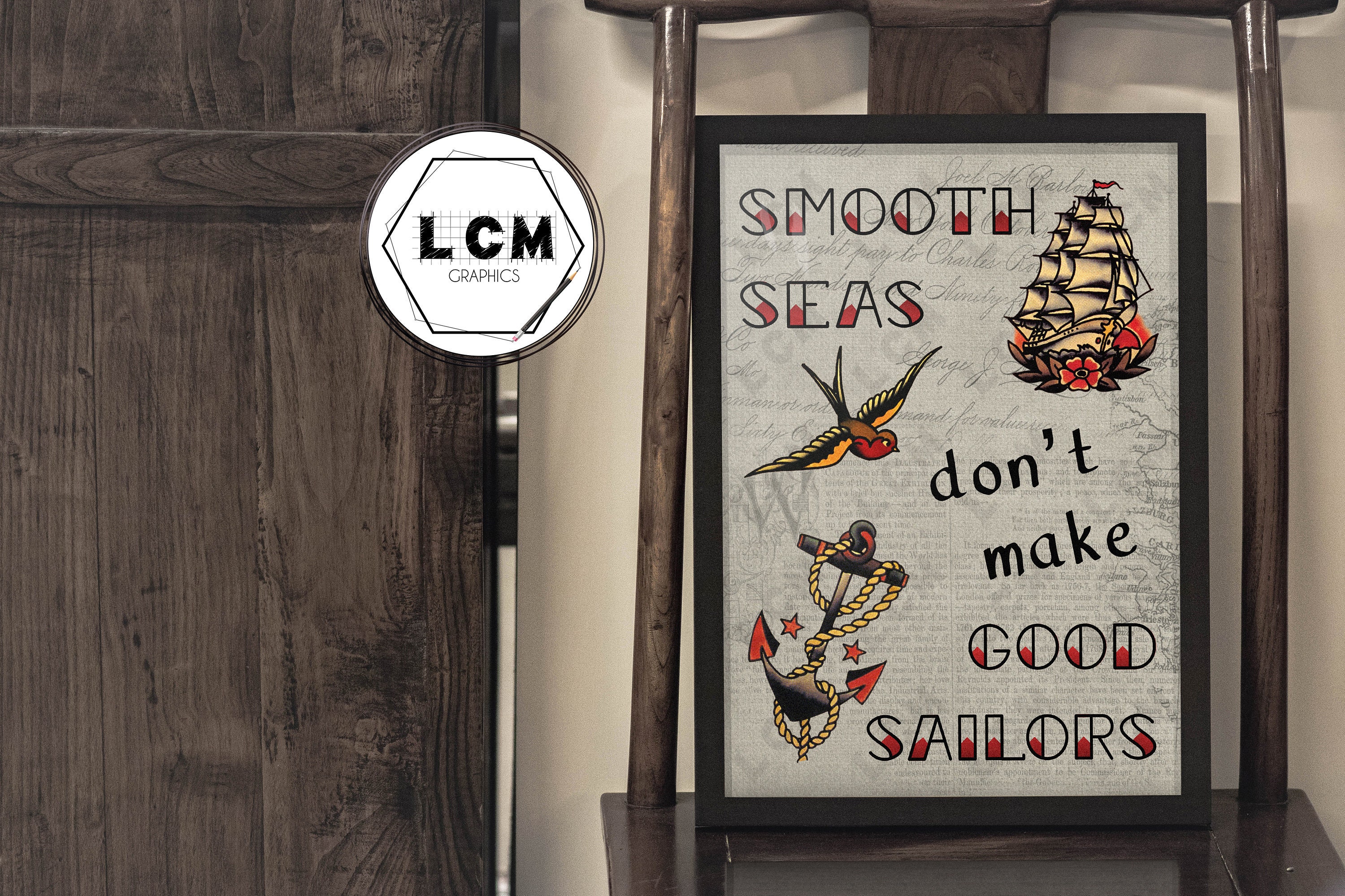 Smooth Seas Don't Make Good Sailors Print | Etsy