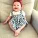 Baby Girl Denim Floral Dress/top - Etsy