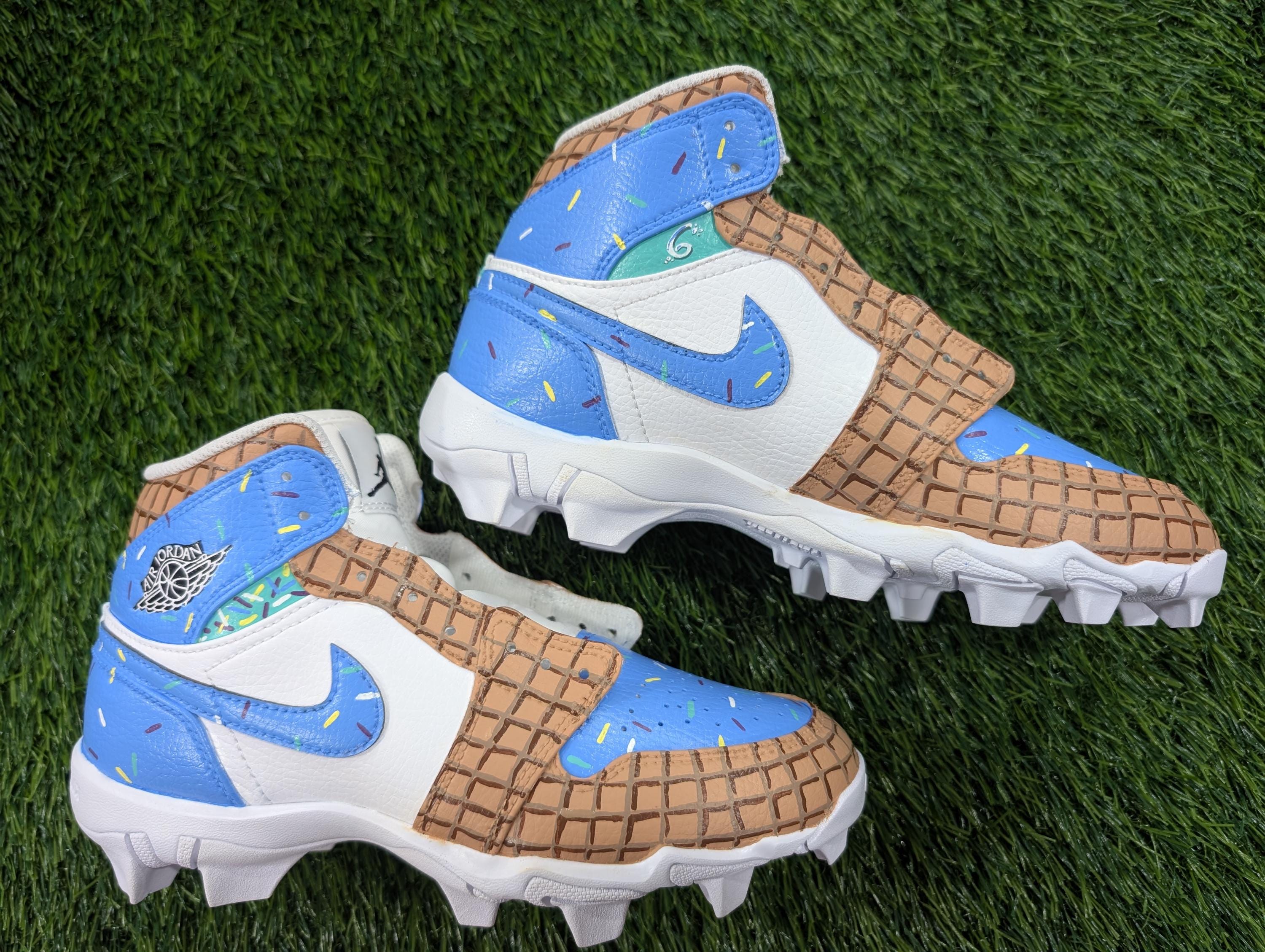 Youth Custom Cleats - Ice Cream - Etsy