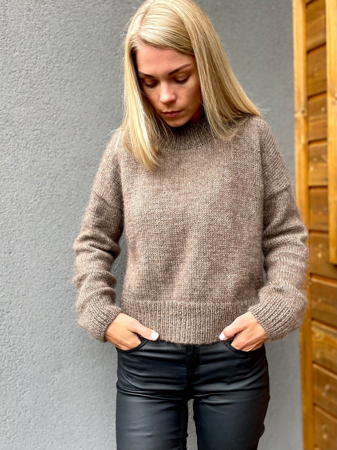 Chunky Knit Sweater Pattern: Oversized Stockinette Jumper (PDF Pattern ...