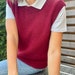 Crew Neck Vest Knitting Pattern: Easy Knit Tutorial (PDF Pattern) - Etsy