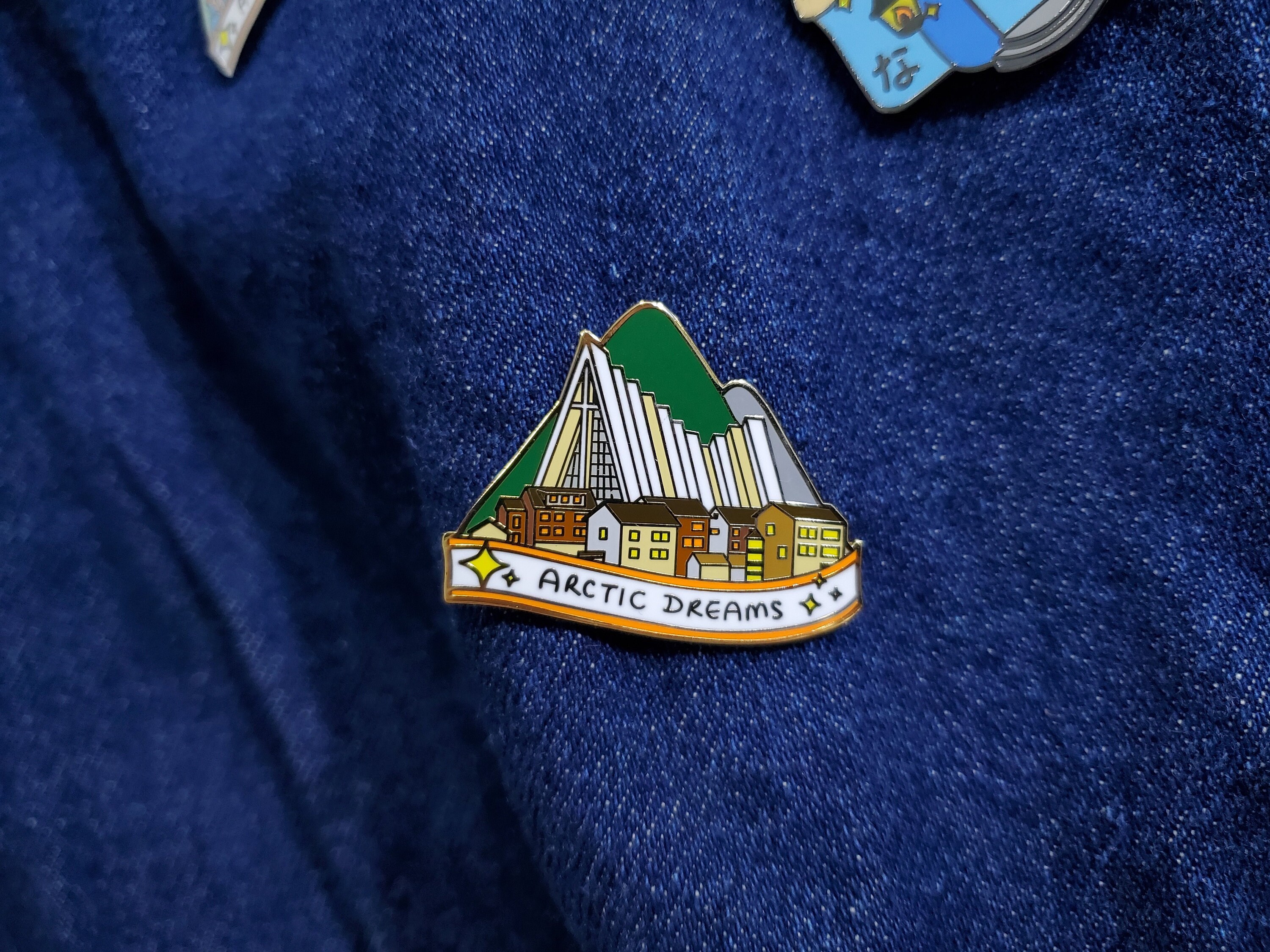 Arctic Dreams Enamel Pin Featuring the Arctic Cathedral of Tromsø ...
