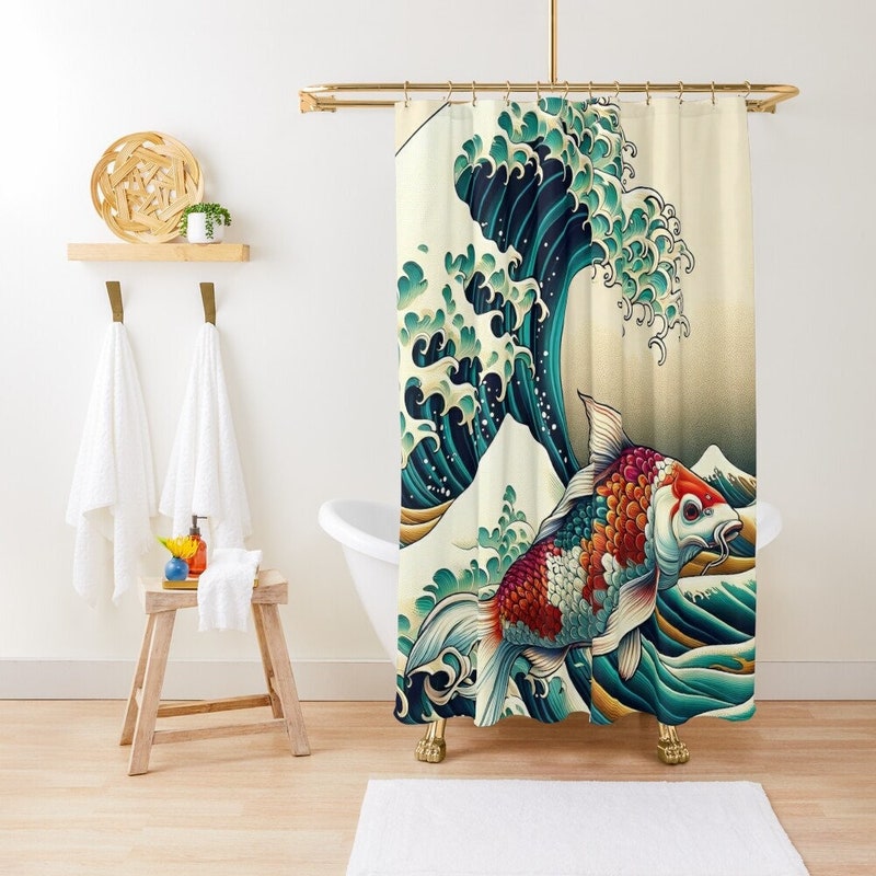 Fish Shower Curtain - Etsy