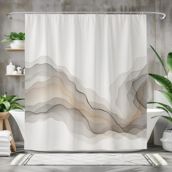 Modern Shower Curtains - Etsy