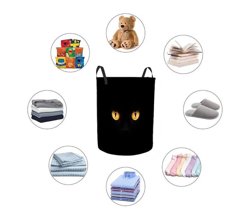 Collapsible Kids Laundry Basket – Cartoon Storage Hamper With Handles ...