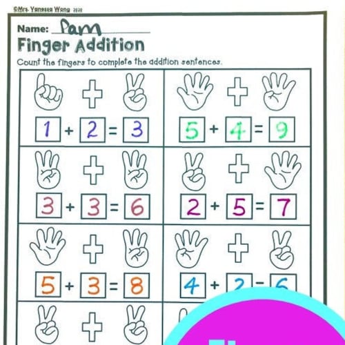Kindergarten Math Worksheets. Addition Worksheets. Distance - Etsy
