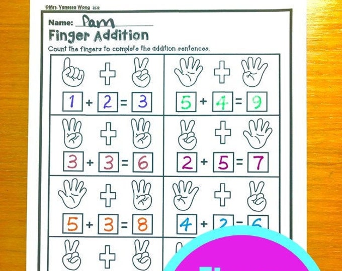 Addition Worksheets, Numbers 1-10, 20 Printable Worksheets, Vertical ...