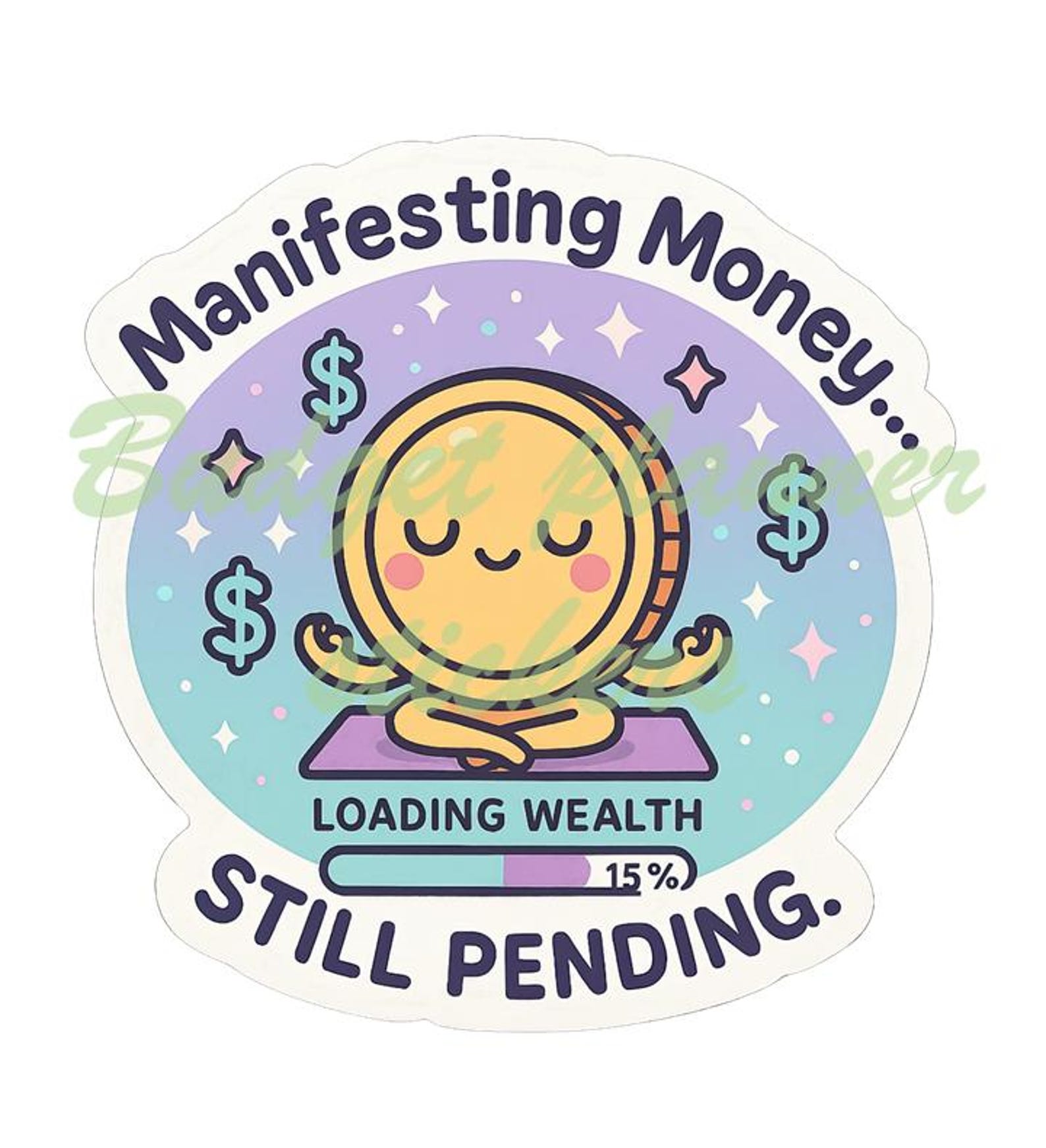 Budget Planner Stickers, Kawaii PNG, Money Stickers, Money Saving ...