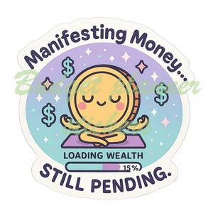 Sarcastic Budget Planner Stickers: Kawaii PNG, Funny Money Stickers ...