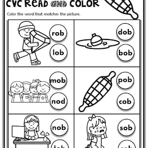 Phonics Short Vowel Activities and Worksheets Short O - Etsy Hong Kong